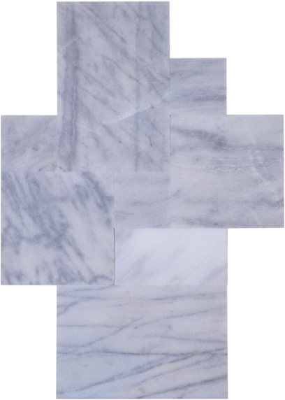 French Pattern Fantasy White Leathered Marble Pavers - Marble Expo