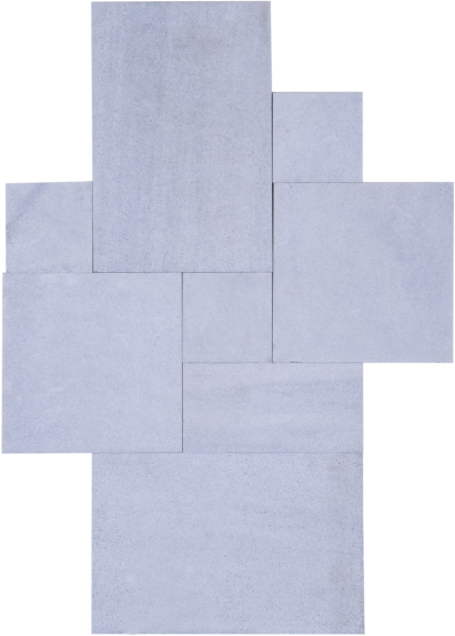 French Pattern Ice White Sandblasted Marble Pavers - Marble Expo